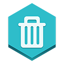 Trash Bin Icon - Hex Icons Pack - SoftIcons.com