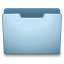 Ocean Blue Closed Icon - Classy Folder 2 Icons - SoftIcons.com
