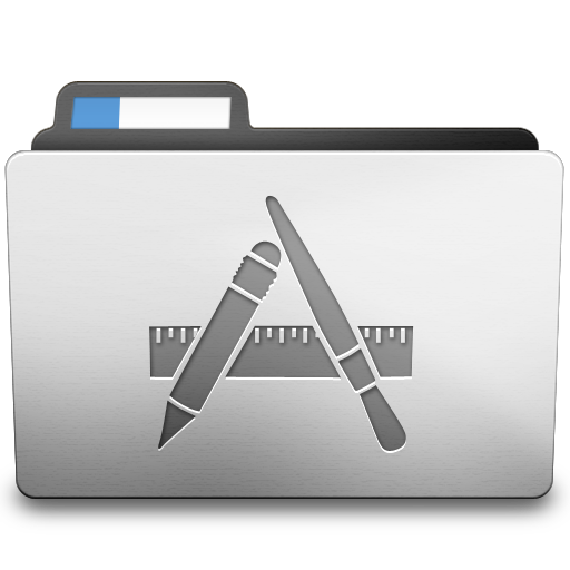 White Applications Icon - Folder Replacement Icons - SoftIcons.com