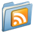 Blue RSS Icon - 3D Social Media Icons - SoftIcons.com